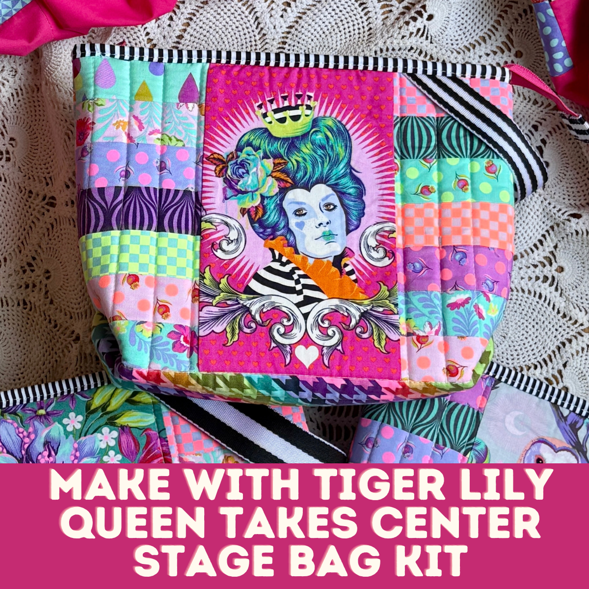 Make with Tiger Lily – The Queen Takes Center Stage Bag Kit – Tiger ...