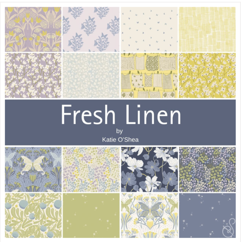 Fresh Linen Fat Quarter Bundle Katie O’Shea – 16 pieces – Tiger Lily ...